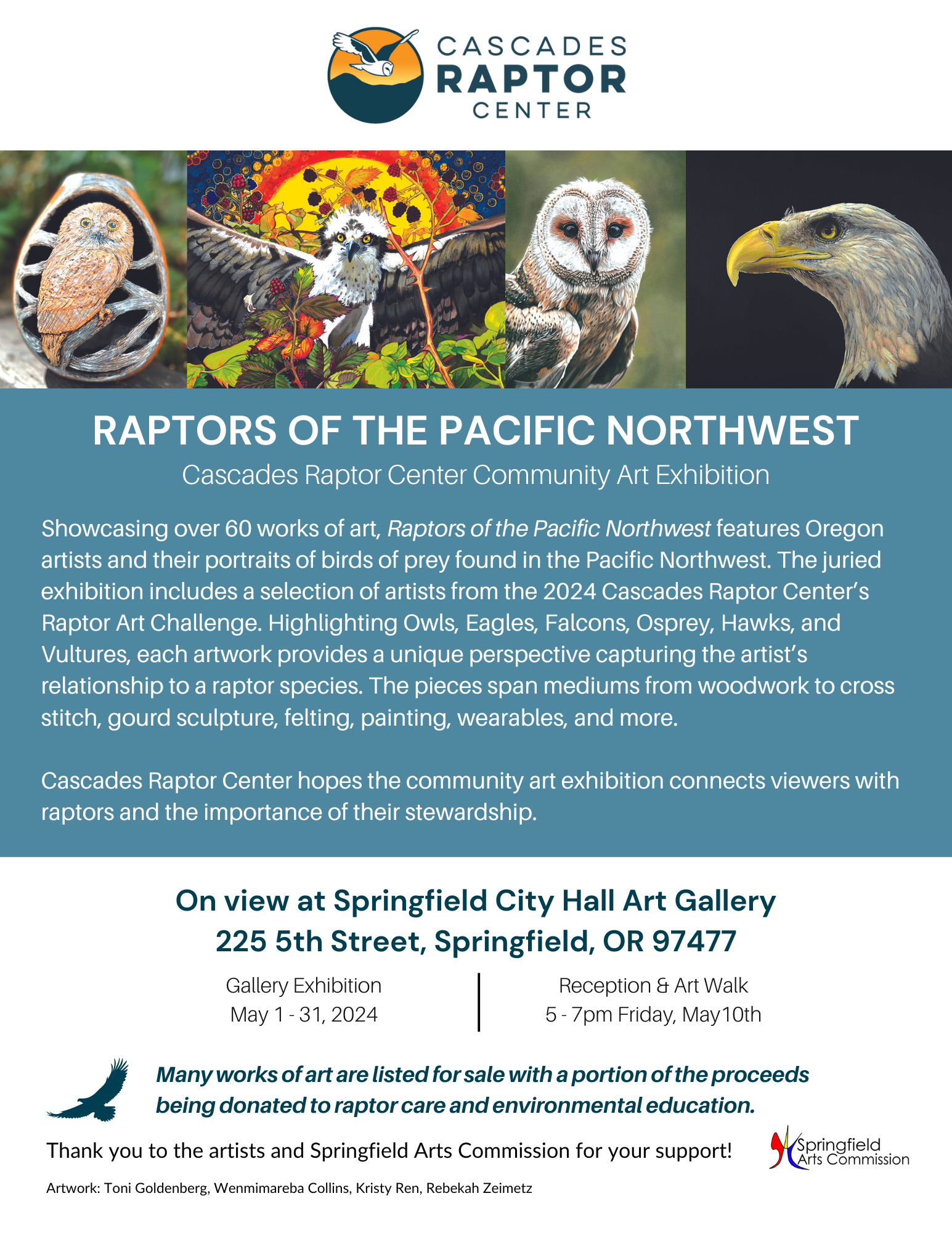 Raptor Art Exhibitions | Cascades Raptor Center